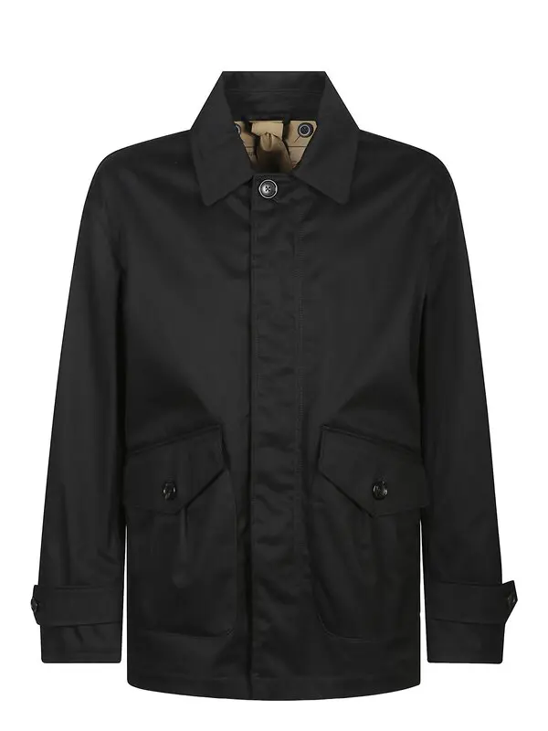 TEN C Waterproof Overcoat - Black