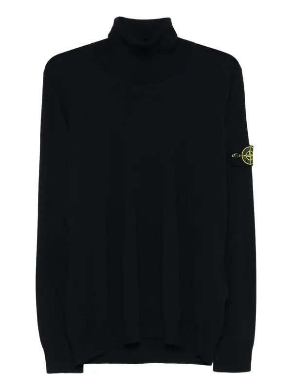 Stone Island Wool Turtleneck - Blue