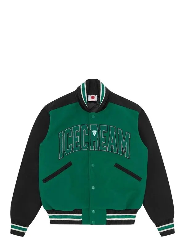 ICECREAM College Varsity Jacket - Green