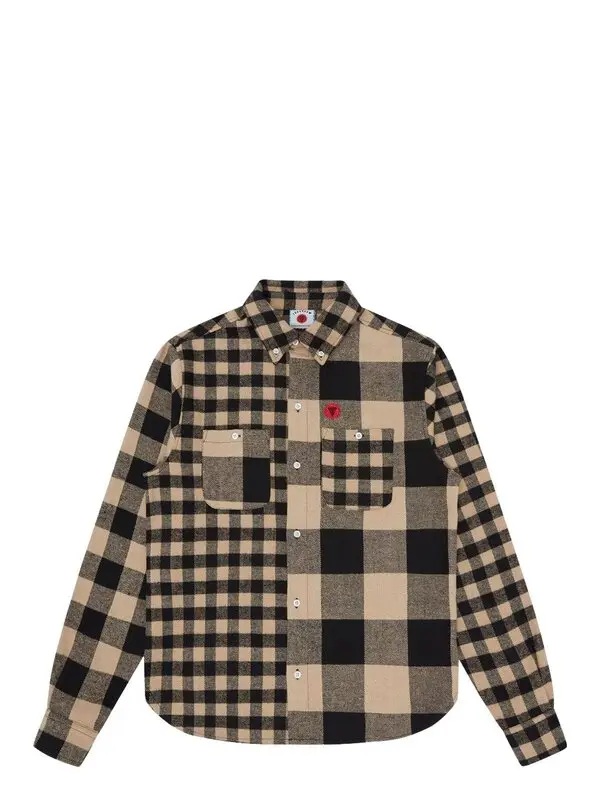 ICECREAM Cotton Blend Checked Shirt - Black