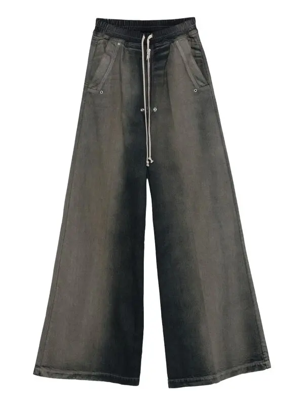 Rick Owens Wide Bela Denim Trousers - Grey