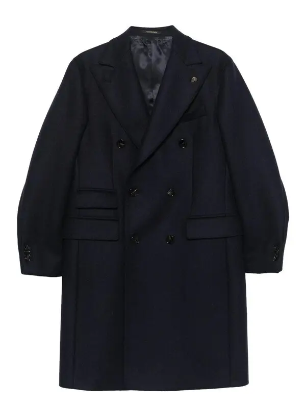 GABRIELE PASINI Double-breasted Coat With Buttons - Blue
