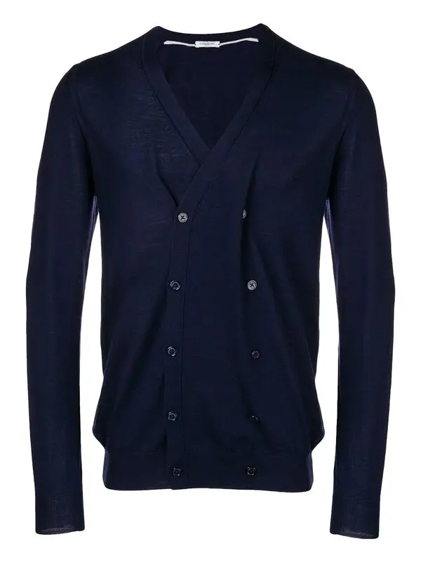 Barbour Buttoned Cardigan - Blue