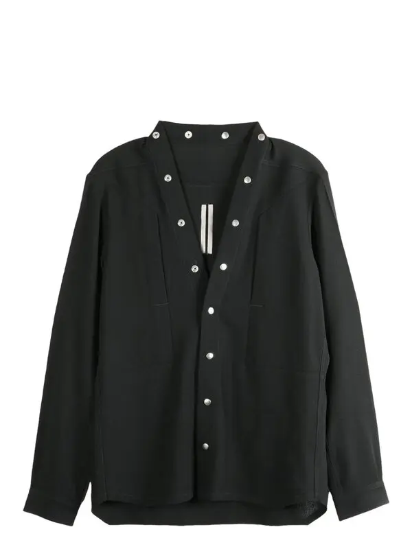 Rick Owens Larry Fogpocket Shirt - Black