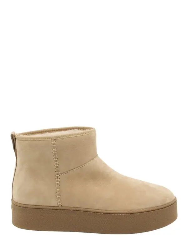 Hogan Suede Ankle Boots - Beige