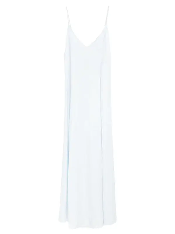 FORTE_FORTE Satin Midi Slipdress - Sky Blue