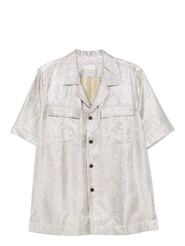 Dries Van Noten Short Sleeve Shirt - Grey