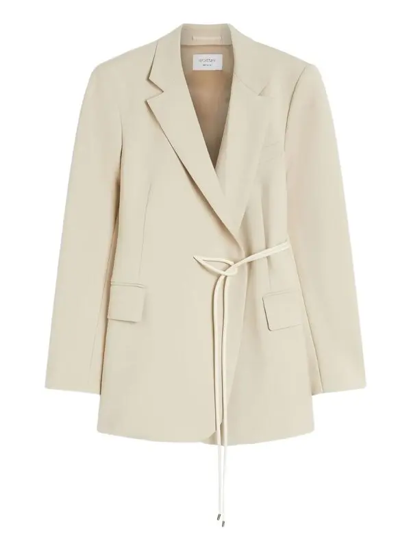 Max Mara Wool Short Coat - White