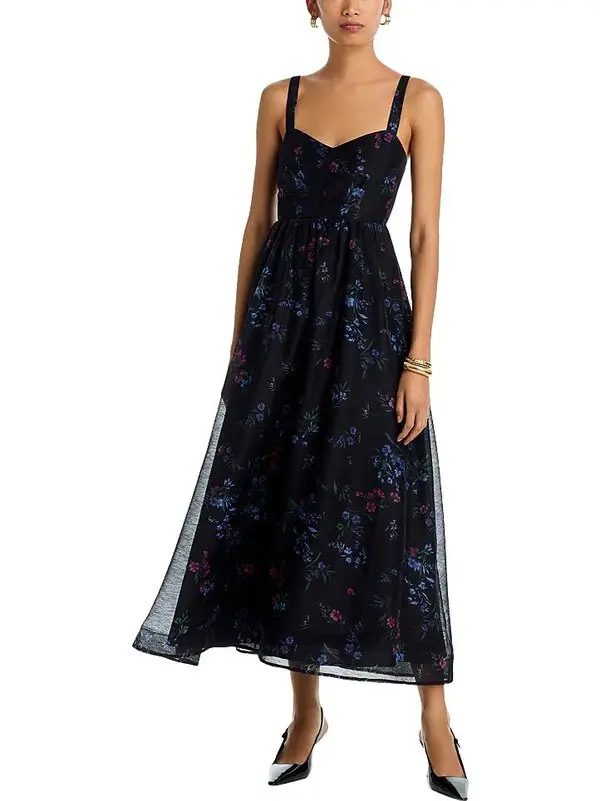 Aqua Sleeveless Maxi Dress - Black Multi
