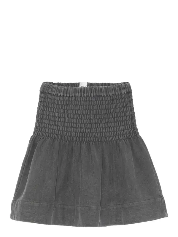 MARANT ETOILE Pacifica Cotton Skirt - Grey
