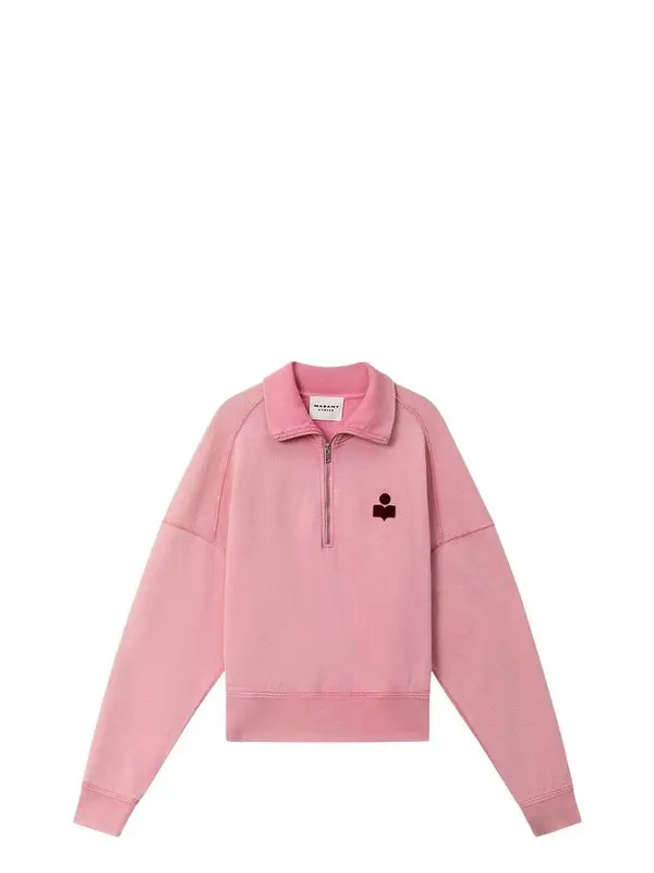 MARANT ETOILE Ross Cotton Sweatshirt - Pink