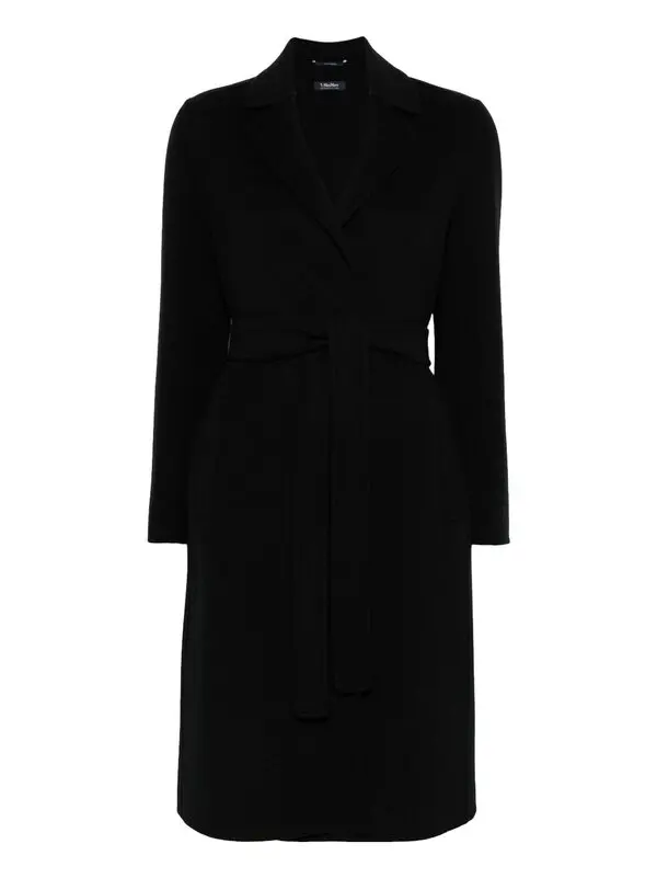Max Mara Pauline Wool Coat - Black