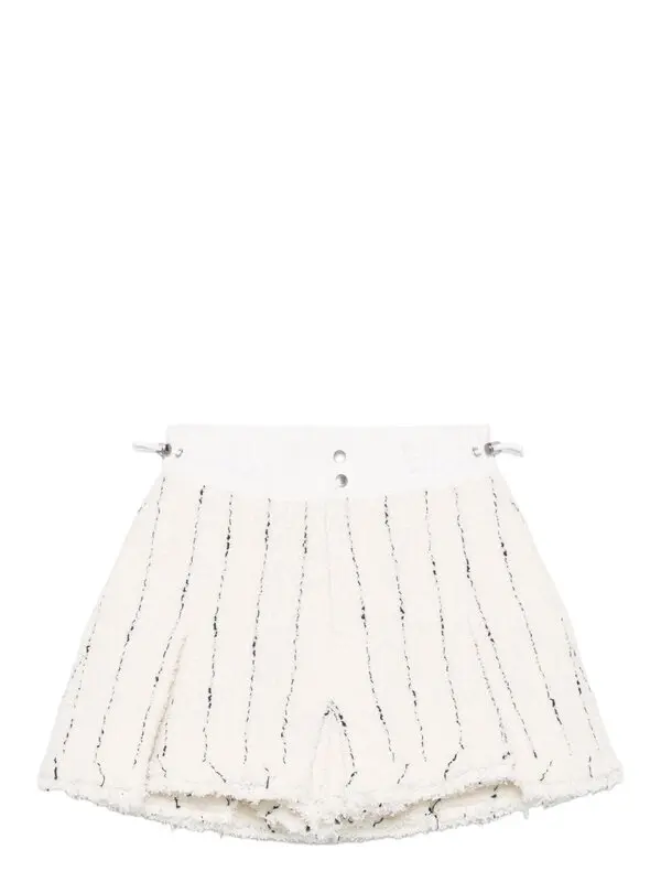 Sacai Tweed Shorts - White
