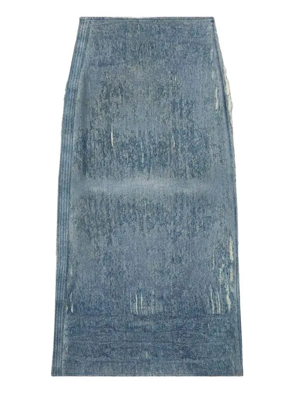 DIESEL Denim Midi Skirt - Sky Blue