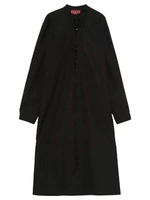 Gucci Cotton Short Dress - Black