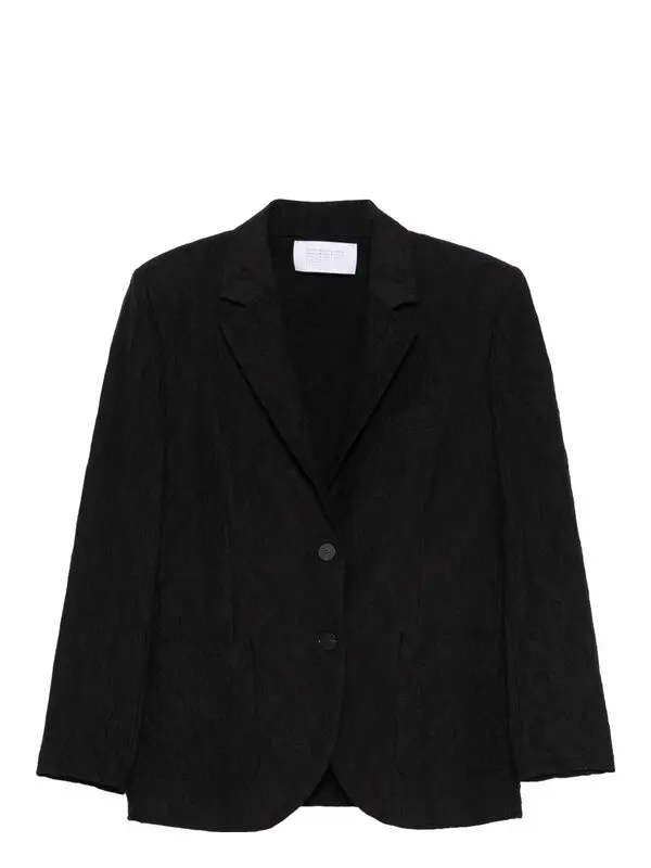 Harris Wharf London Cotton Blend Blazer Jacket - Black