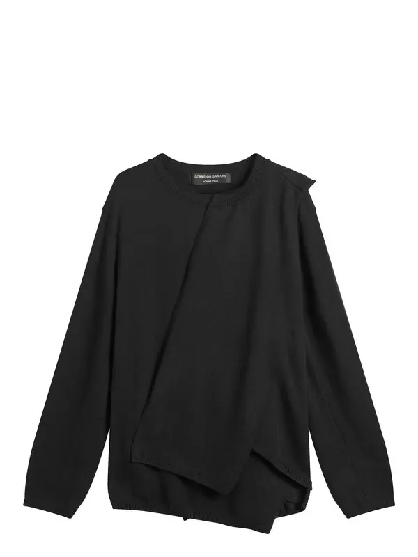 Comme Des Garçons Wrap Around Jumper - Black