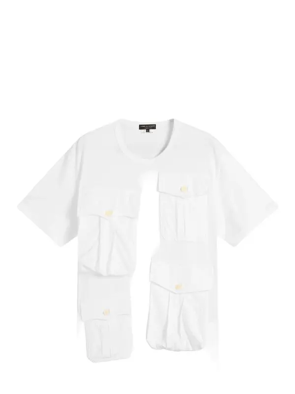 Comme Des Garçons Multi Pocket T-shirt - White