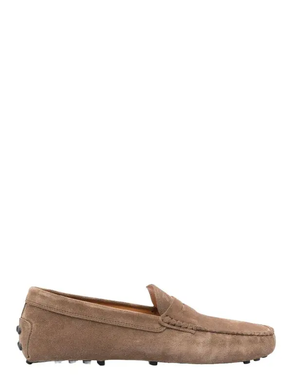 TOD'S Gommino Suede Loafers - Brown
