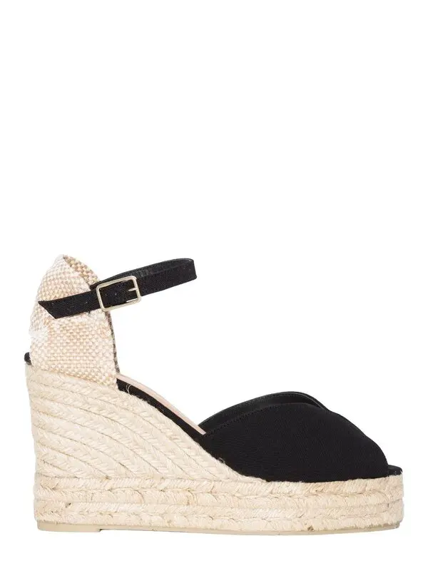 CastaÑer Bianca Canvas Espadrilles - Black