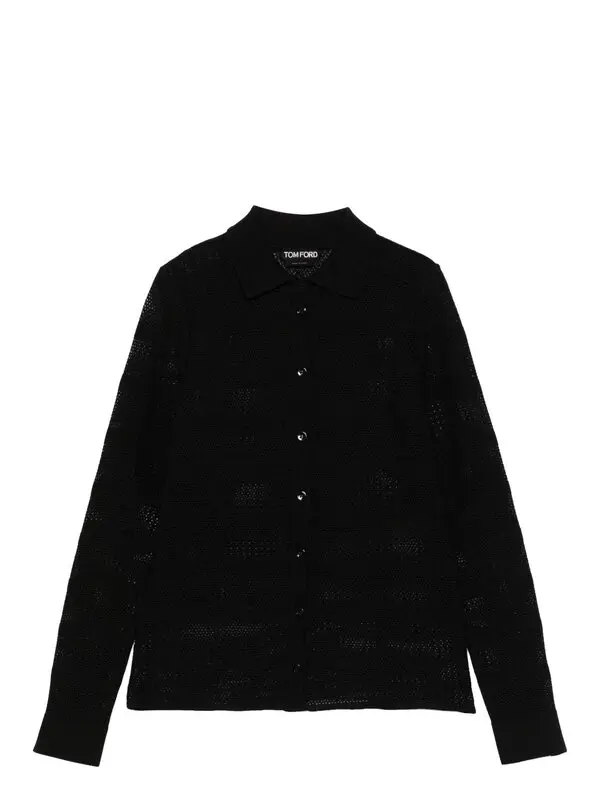 TOM FORD Cotton And Silk Shirt - Black