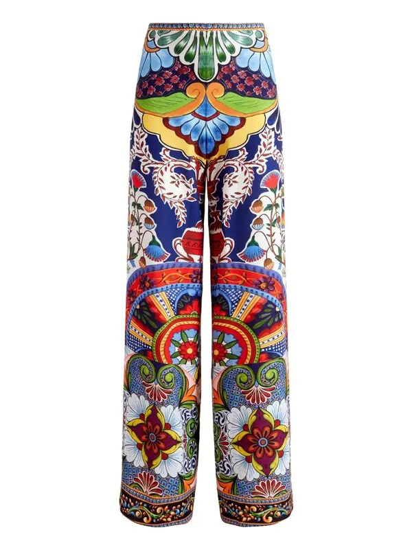 Alice + Olivia Athena Printed Trousers - Multi