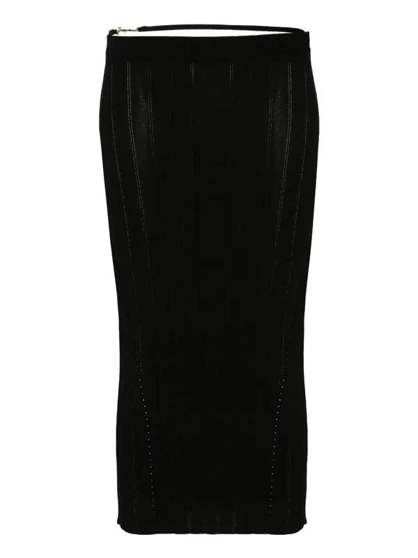 Jacquemus La Jupe Pralu Midi Skirt - Black