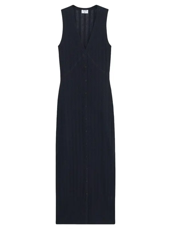 Filippa K Organic Cotton Long Dress - Black