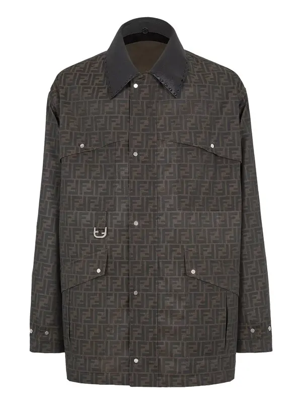 Fendi Ff Jacquard Jacket - Brown