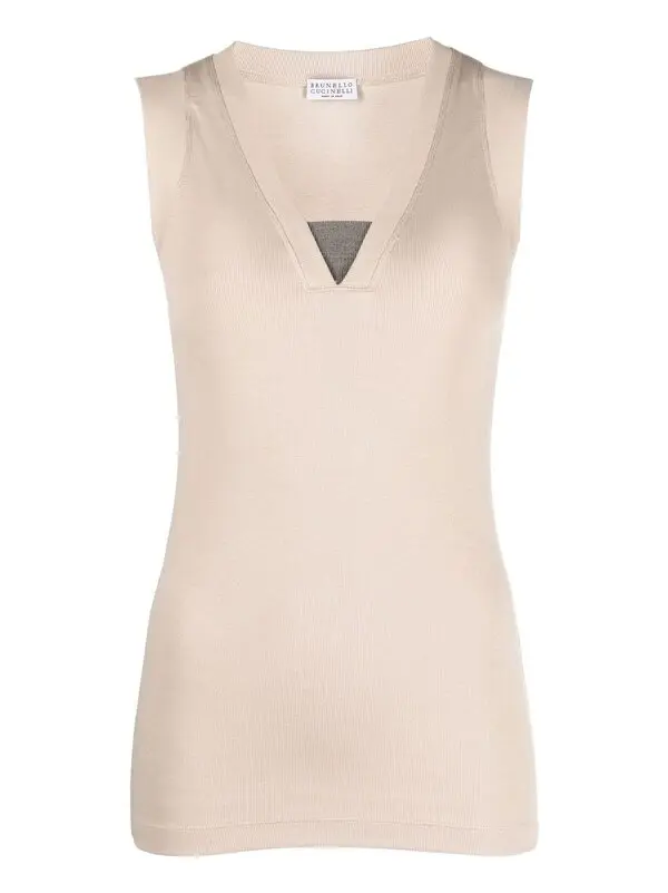 LEMAIRE Cotton Tank Top - Beige