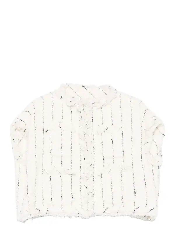 Sacai Tweed Vest - White