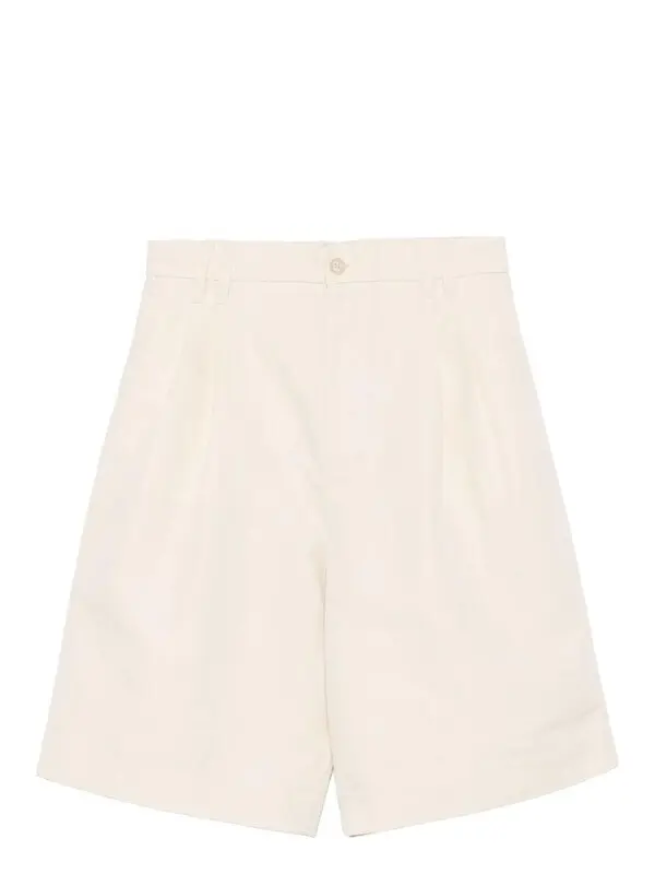 Filippa K Linen And Cotton-blend Shorts - White