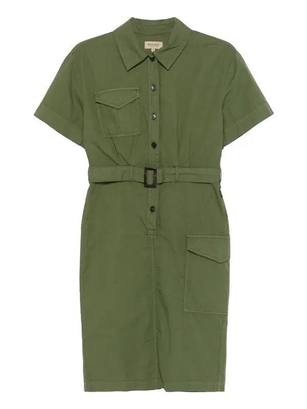 Woolrich Cotton Shirt Dress - Green