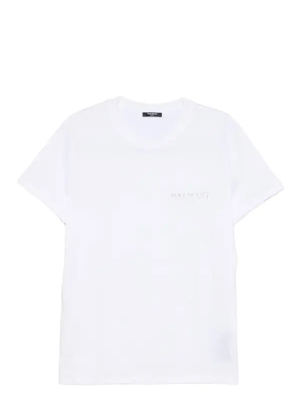 Balmain Cotton T-shirt Slim Fit - White