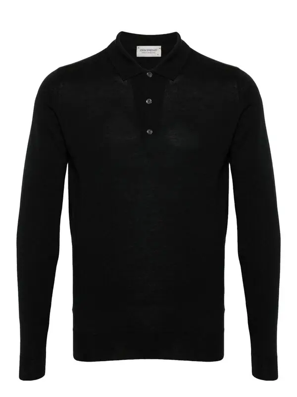 John Smedley Belper Polo Shirt - Black
