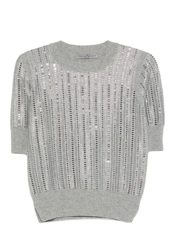 Ermanno Scervino Wool Blend Top - Grey