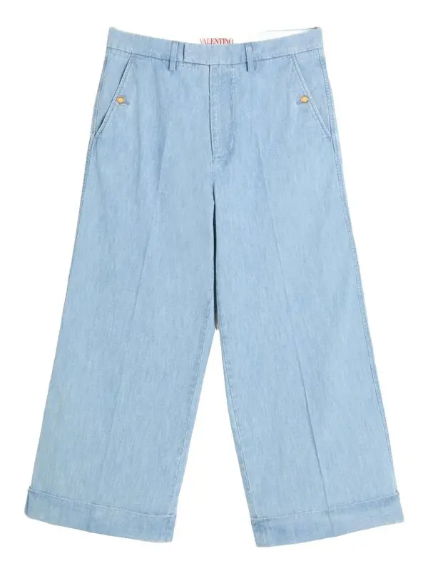 Valentino Garavani Cuffed Jeans - Blue