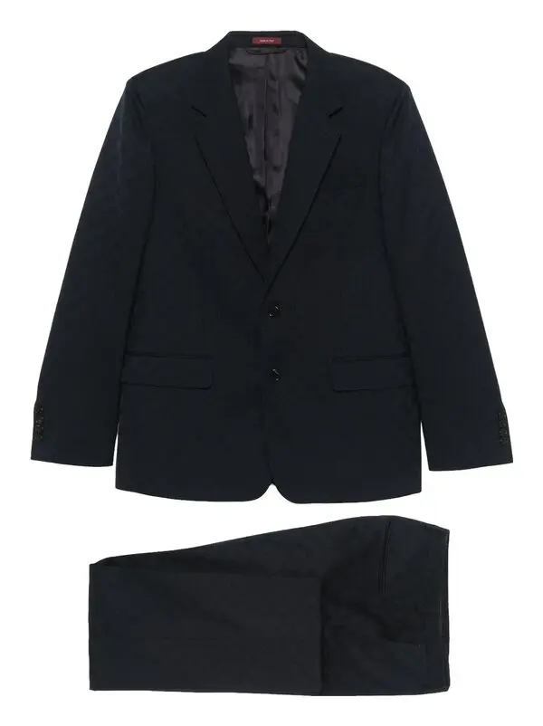 Gucci Wool Jacquard Suit - Black