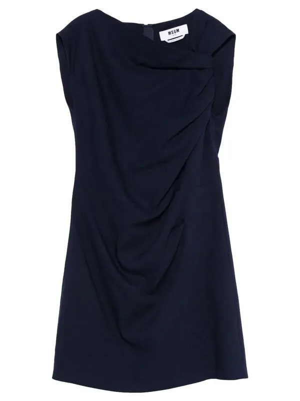 MSGM Viscose Dress - Blue