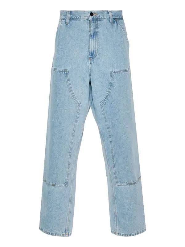 Carhartt Work In Progress Double Knee Denim Jeans - Sky Blue