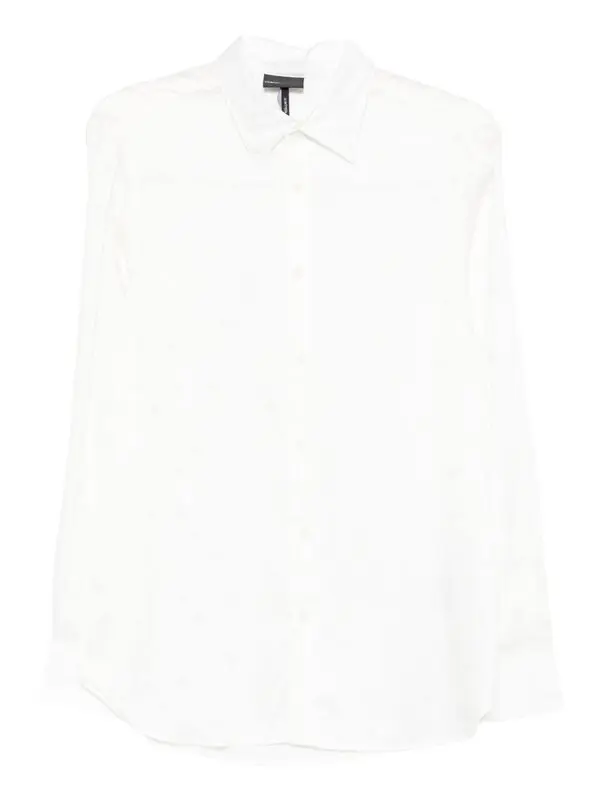 Emporio Armani Allover Logo Shirt - White