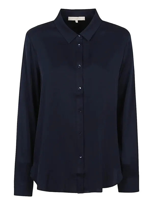 NOUVELLE SILK95FIVE Monte Carlo Silk Shirt - Blue