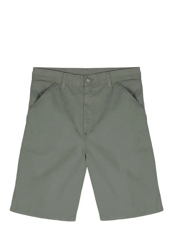 Carhartt Work In Progress Single Knee Cotton Bermuda Shorts - Green