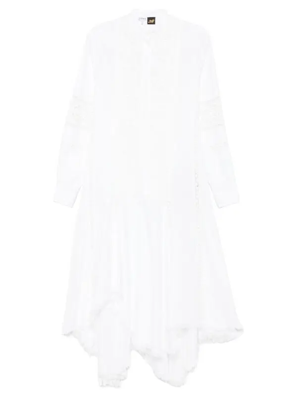 Loewe Cotton Chemisier Dress - White
