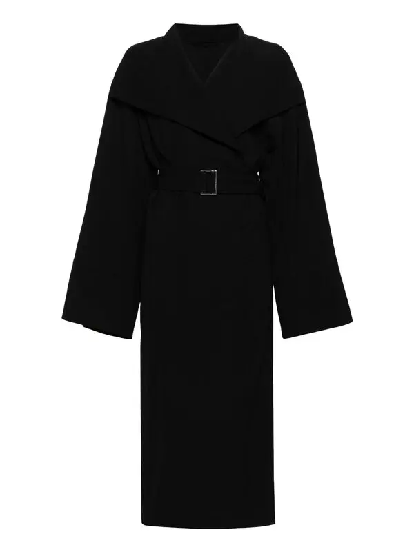 TOTEME Signature Long Coat - Black