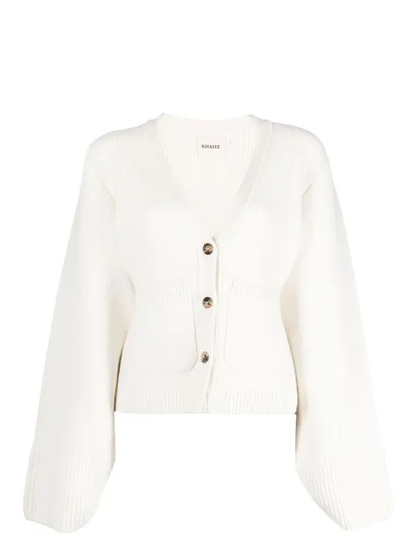 Khaite Scarlet Cashmere Cardigan - White