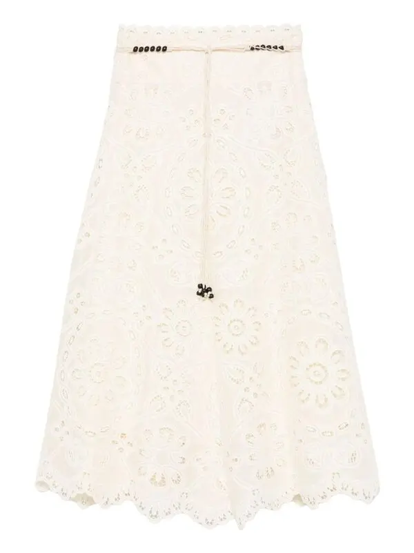 Zimmermann Rhiannon Maxi Skirt - White