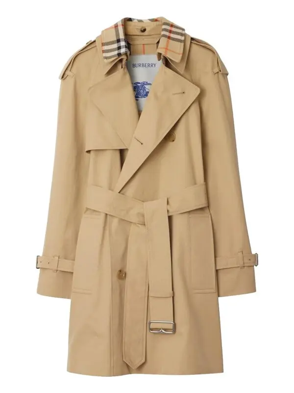 Burberry Cotton Trench Coat - Beige