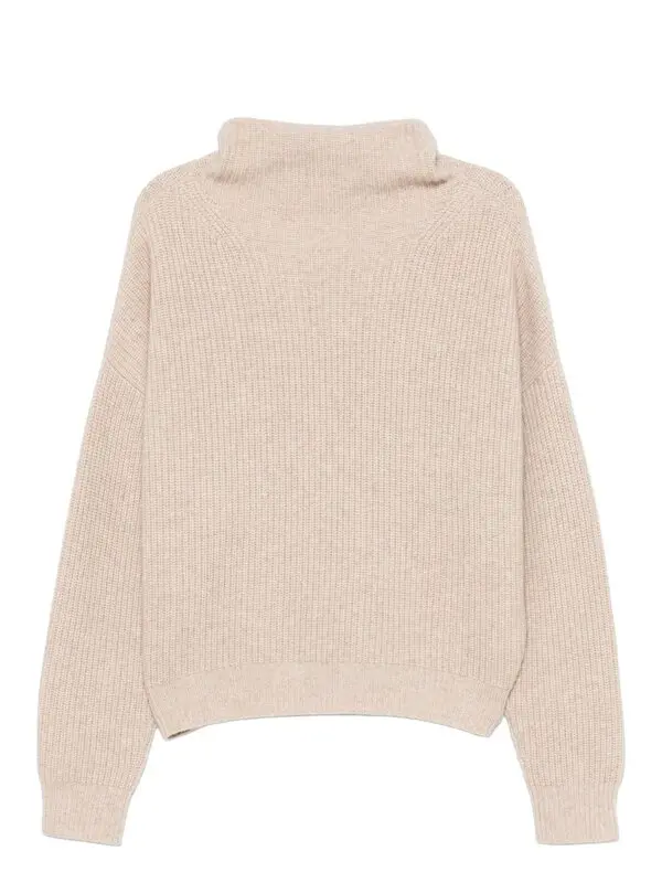 Isabel Marant Brooke Mock Neck Jumper - Beige