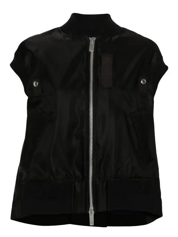 Sacai Nylon Twill Vest - Black